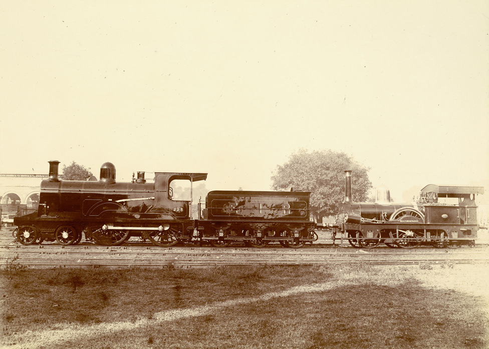 Railway 1854 : First Locomotive in India – on its first line from ...