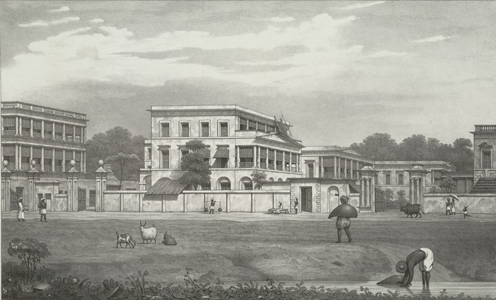Mansions on Chowringhee Road, Calcutta, 1833 – PURONOKOLKATA